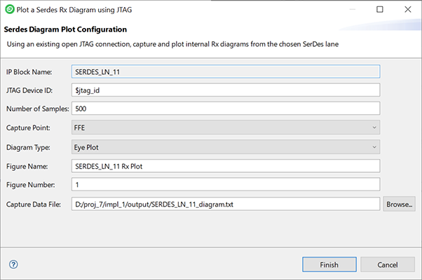 How Do I Capture an Eye Diagram for the AC7t1500 SerDes Using ACE ...